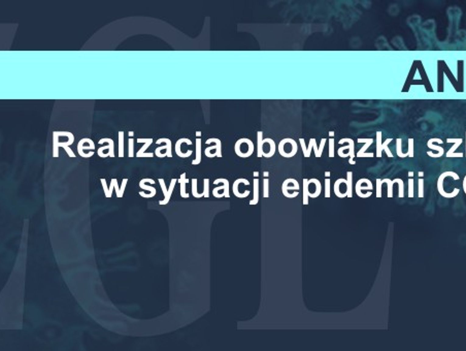 Ankieta REALIZACJA OBOWIĄZKU SZKOLNEGO W SYTUACJI EPIDEMII COVID-19